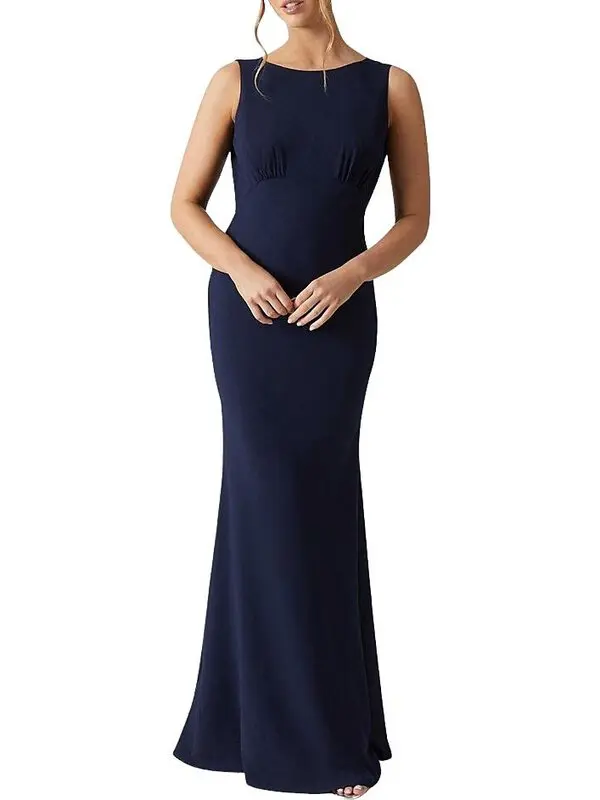 Coast Cowl Back Maxi Dress - Navy