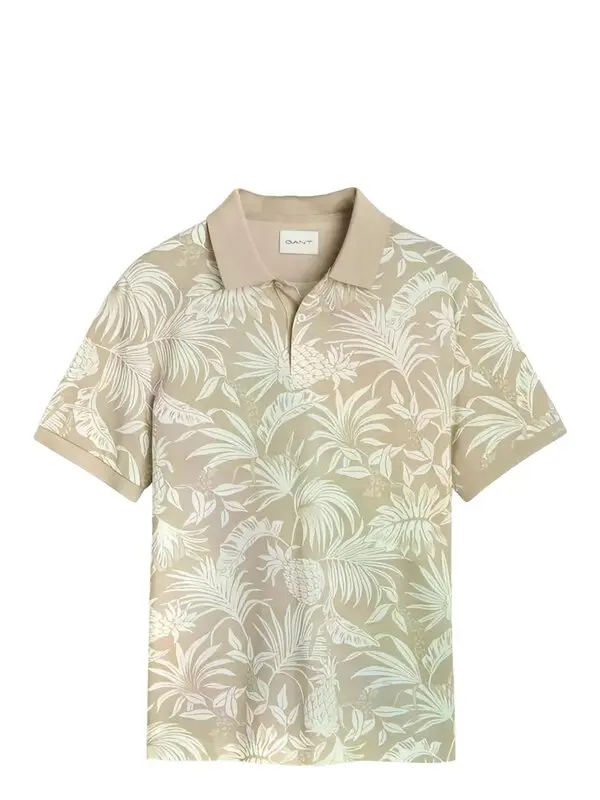 Gant Floral Polo Shirt - Neutrals