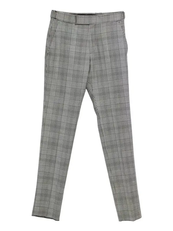 TOM FORD Check Trousers - Grey
