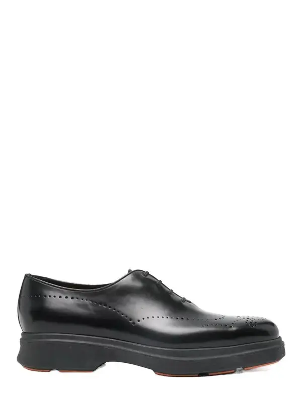 Santoni Brogue Shoes - Black