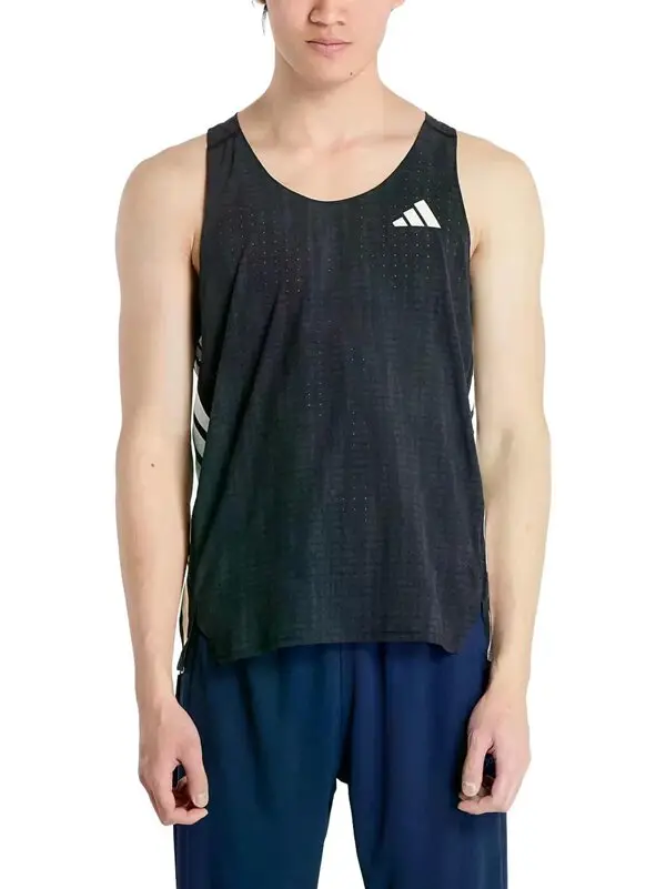 Adidas Adizero Stripe Tank Top - Black