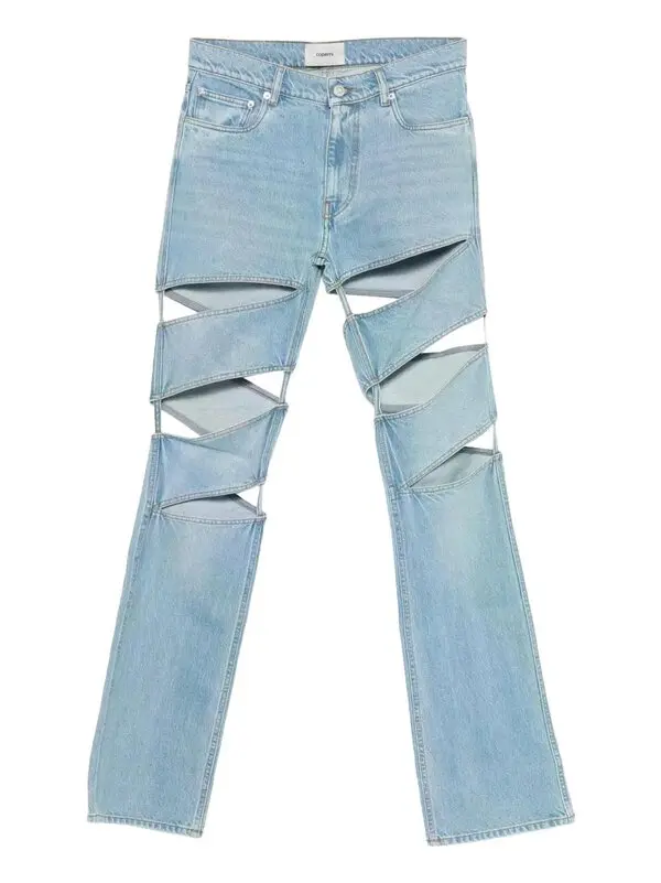 Coperni Cut-out Jeans - Blue