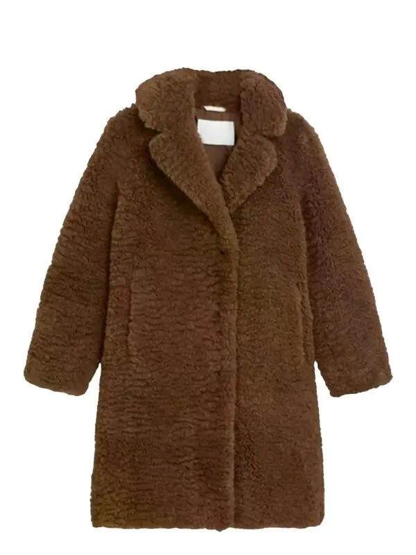 Marc O'polo Button-up Teddy Coat - Brown