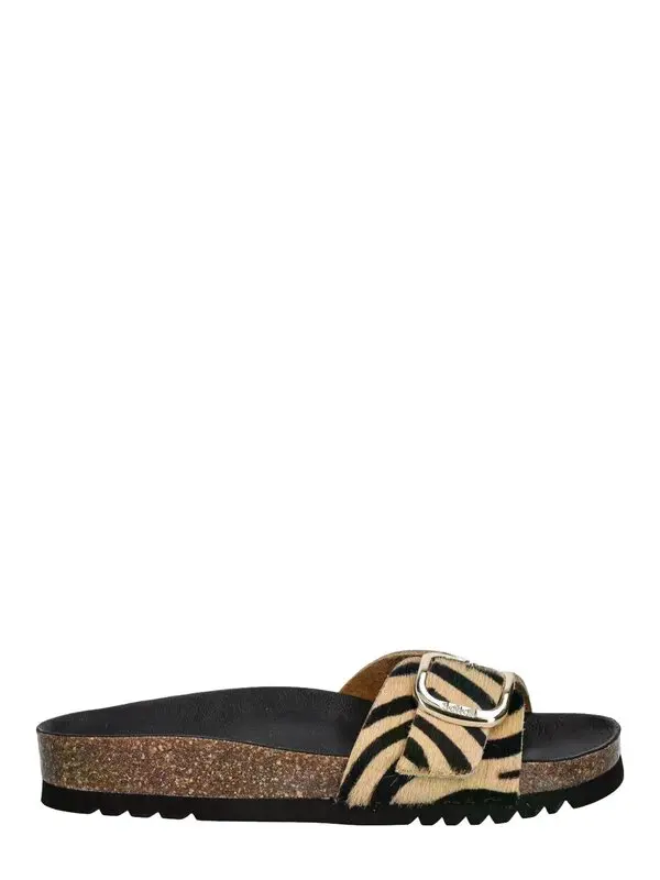 DR. SCHOLL'S SHOES Kathleen Zebra-print Slides - Neutrals