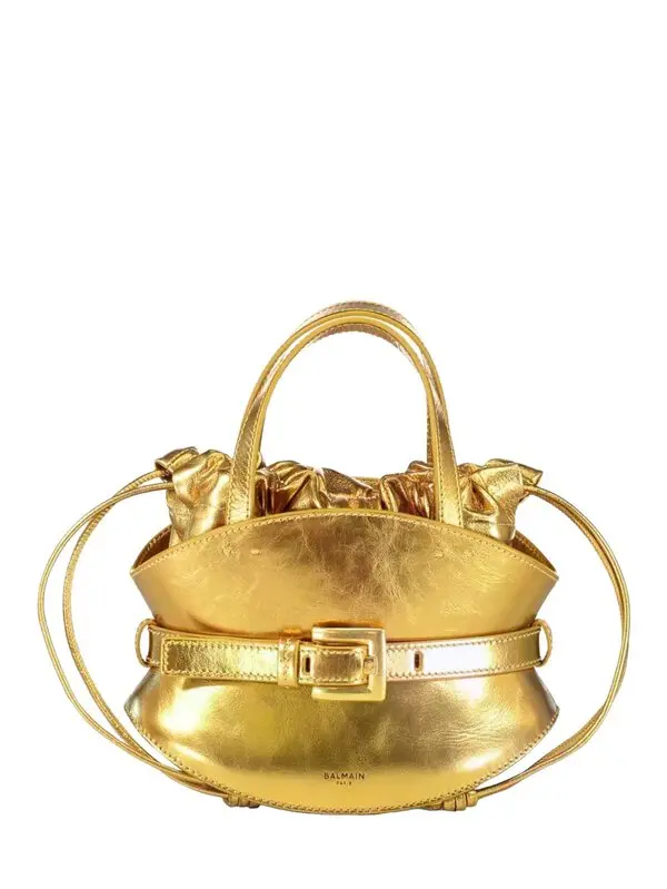 Balmain Buckle Shuffle Mini Bag - Gold