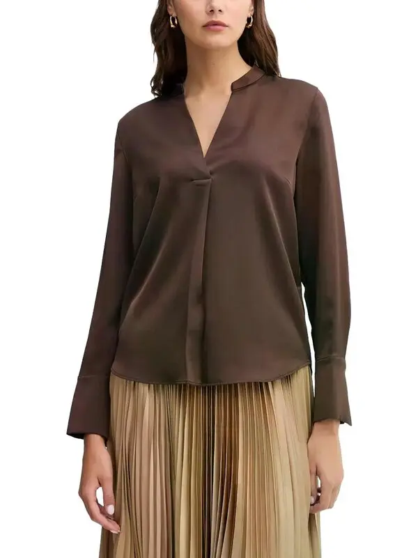 JOOP! V-neck Blouse - Brown