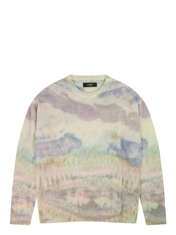Amiri Tie-dye Cashmere Jumper - Neutrals
