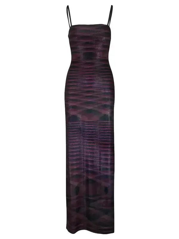 Missoni Strappy Printed Maxi Dress - Purple