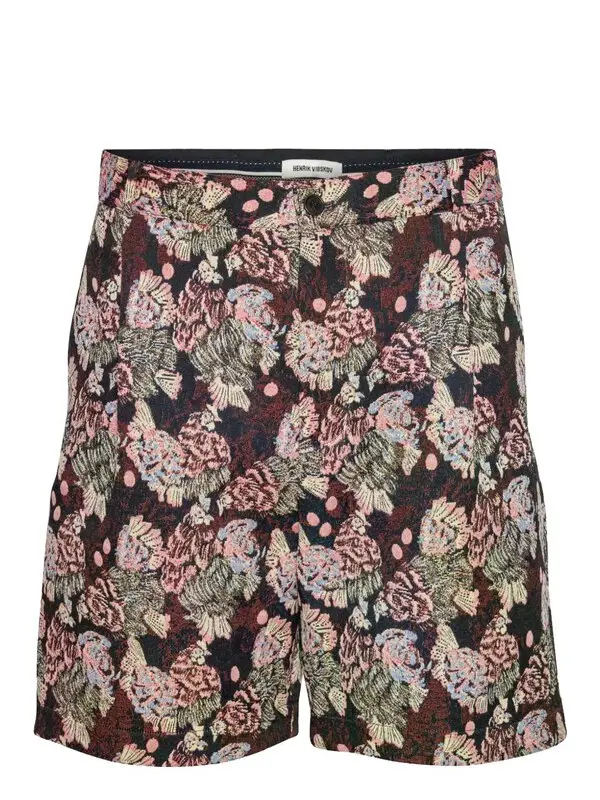 Henrik Vibskov Floral Patterned Shorts - Blue