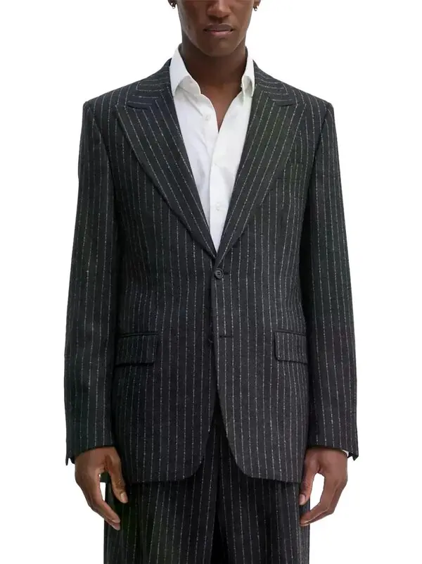 SUNFLOWER Pinstriped Blazer - Grey