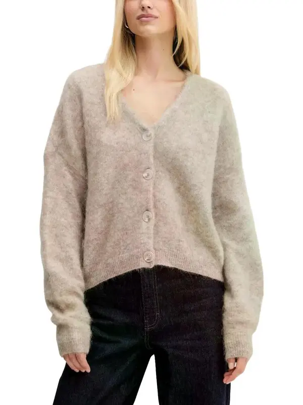 GESTUZ Gzdebbie Button V-neck Cardigan - Neutrals
