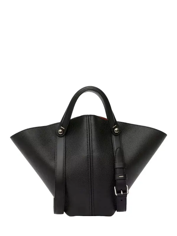 MAISON MARGIELA Dress-age Leather Shoulder Bag - Black