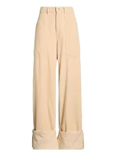 CANNARI CONCEPT Wide-leg Corduroy Pants - Beige