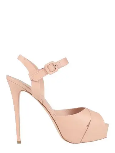 LE SILLA Leather Stiletto Sandals - Pink