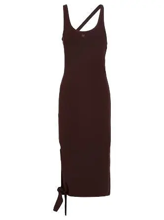 COURREGES Midi Bodycon Dress - Brown
