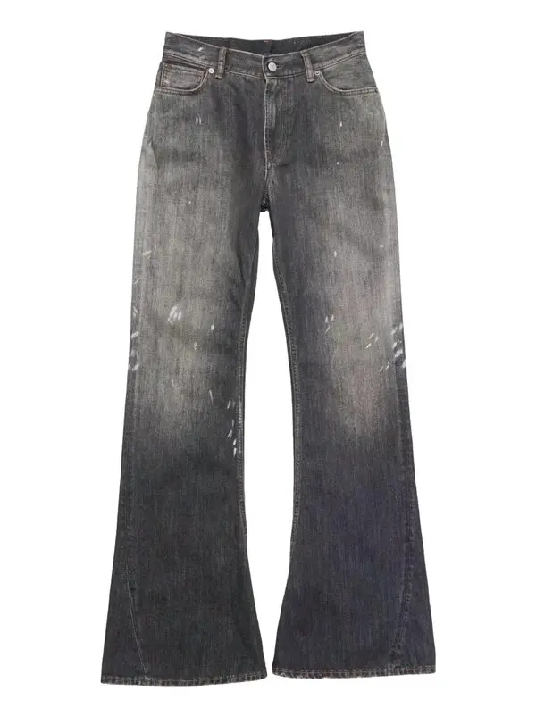 Acne Studios Logo-patch Jeans - Black