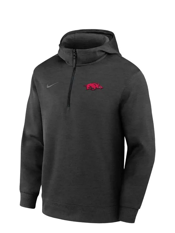 Nike Arkansas Razorbacks Ncaa Basketball Coaches' Pullover Hoodie - Black