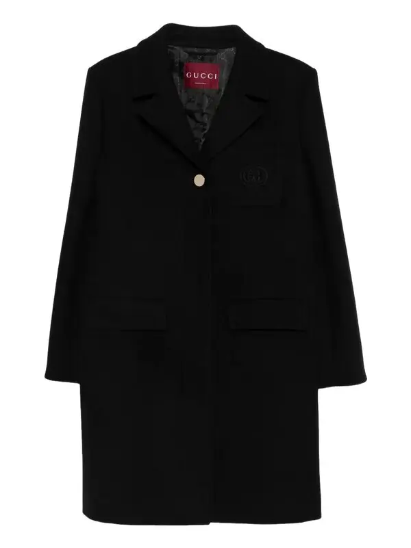 Gucci Wool Coat - Black