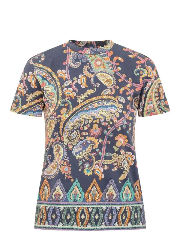 Etro Slim-fit Paisley T-shirt - Multicolor