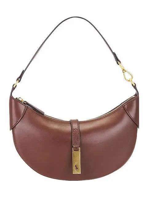 Polo Ralph Lauren Sport Calf Small Shoulder Bag - Acorn