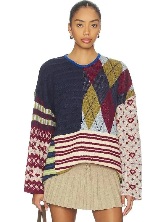 GUIZIO Zuri Sweater - Blue Multi