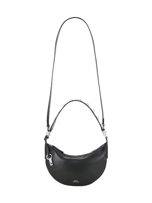 Polo Ralph Lauren Sport Calf Studded Crossbody Bag - Black