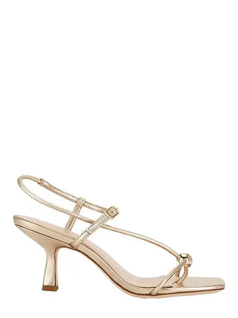 LOEFFLER RANDALL Triana Strappy Sandal - Champagne Metallic Nappa