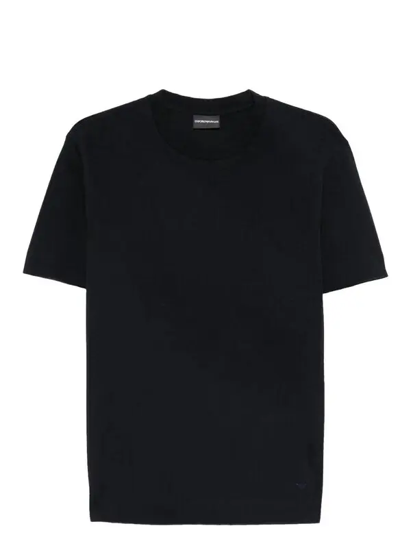 Emporio Armani Textured T-shirt - Black