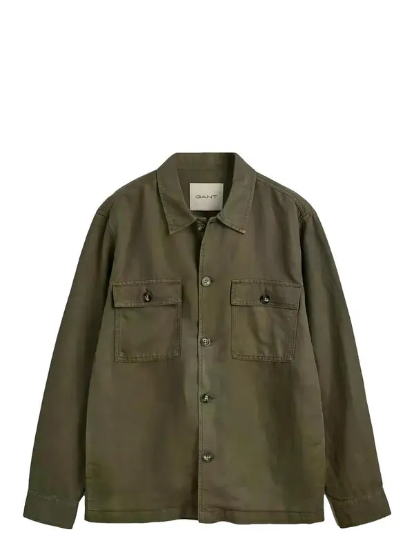 Gant Buttoned Pocket Overshirt - Green