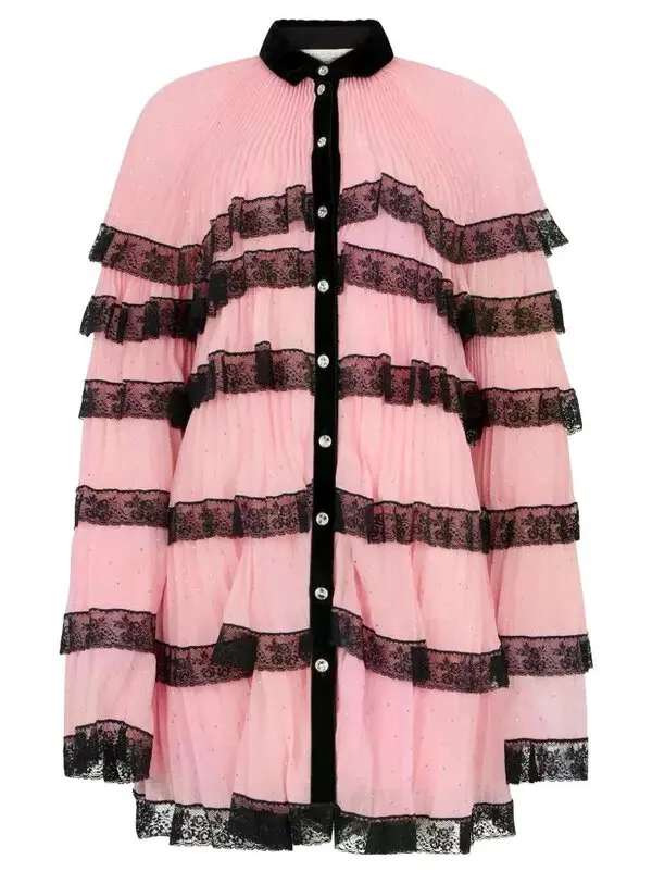 Philosophy Di Lorenzo Serafini Frilled Mini Dress - Pink
