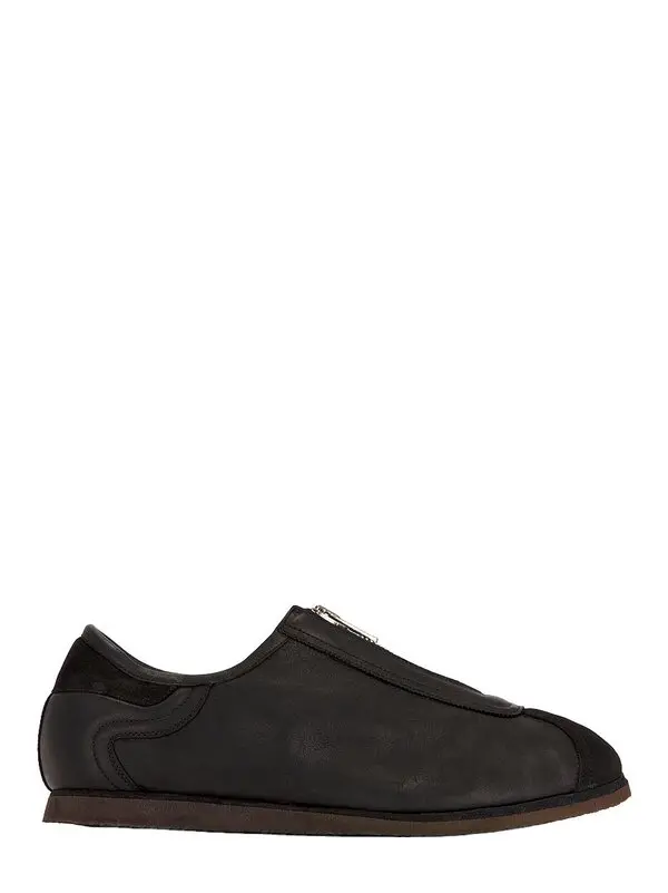 Guidi Rn01pz Front Zip Sneakers - Black