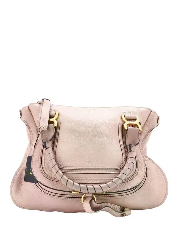 Chloé Marcie Leather Medium Shoulder Bag - Pink