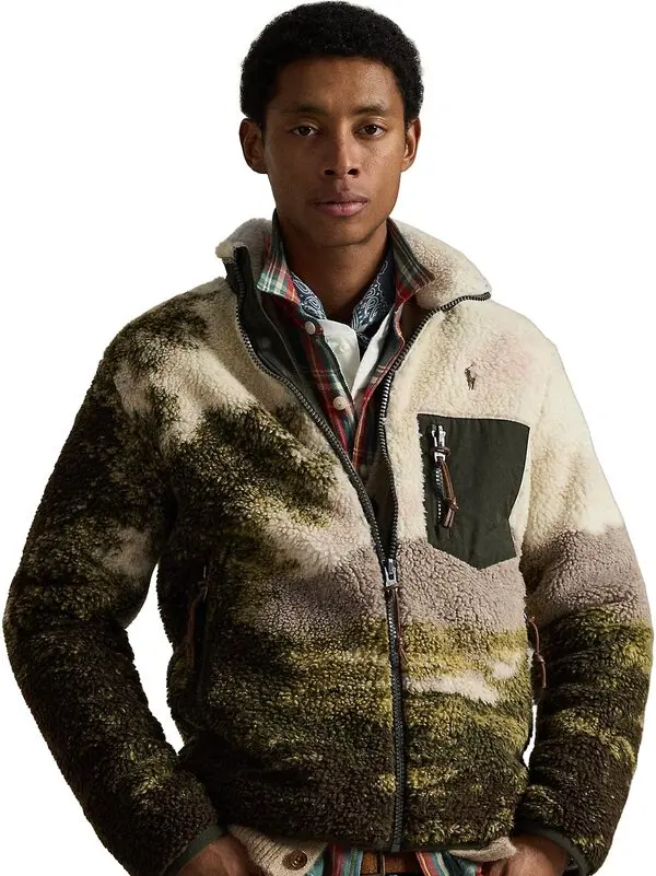 Ralph Lauren Landscape Fleece Jacket - Hudson River Scene
