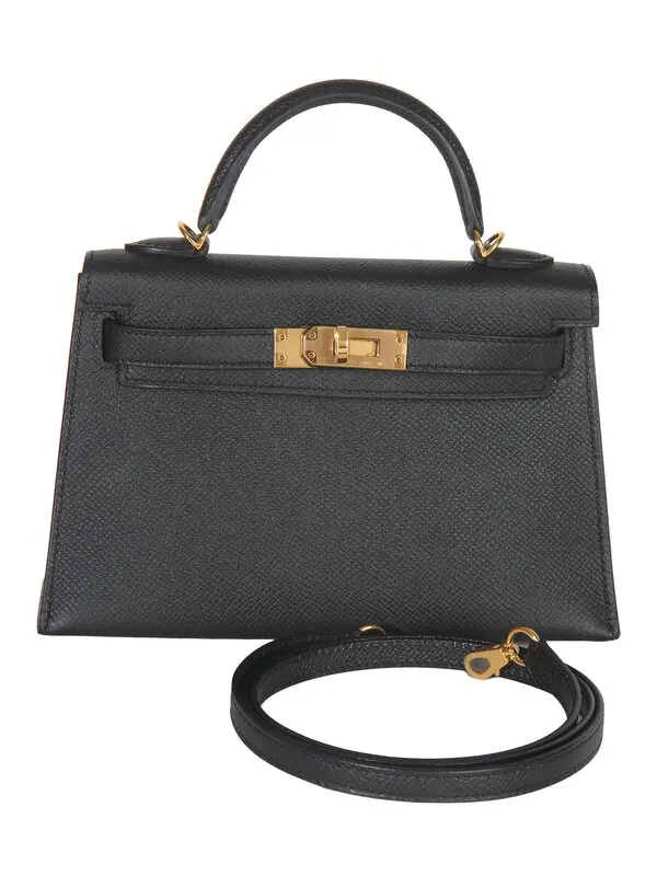 Hermès Epsom Sellier Kelly Ii 20 Ghw - Black