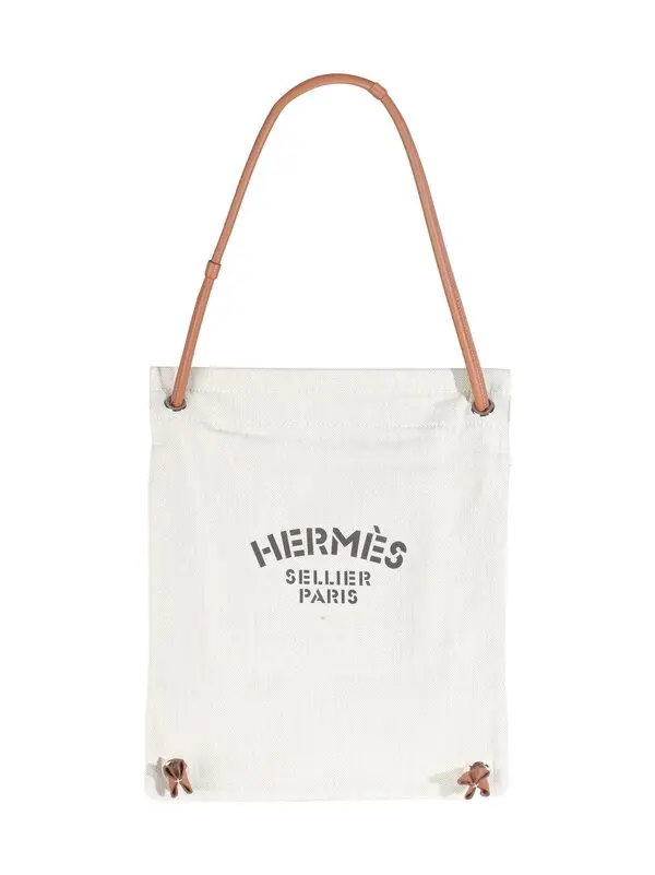 Hermès Gold Swift Craie Maline Grooming Bag - Neutral