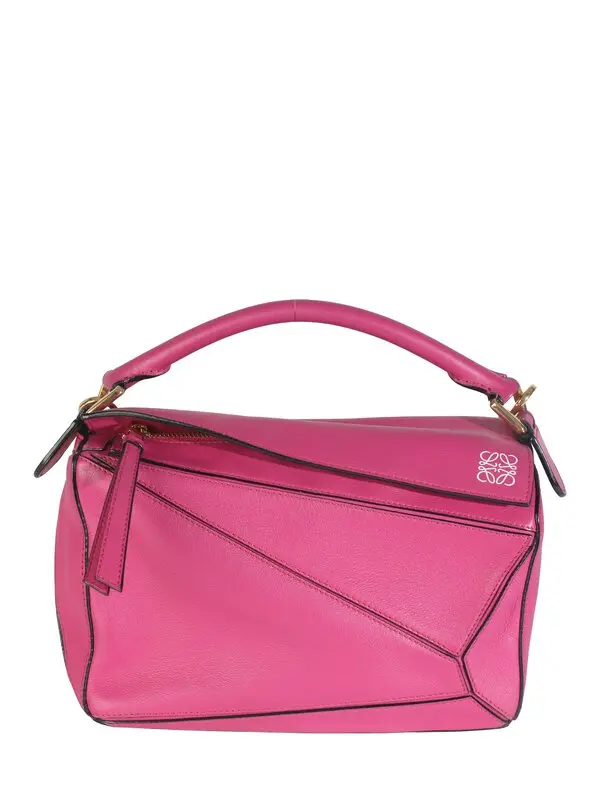 Loewe Calfskin Puzzle Edge Bag - Pink