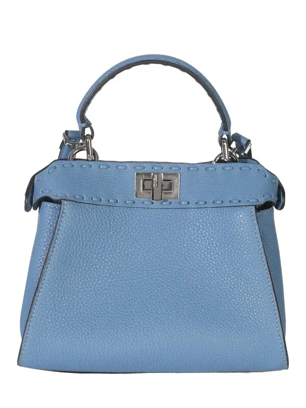 Fendi Peekaboo Iconic Satchel - Blue