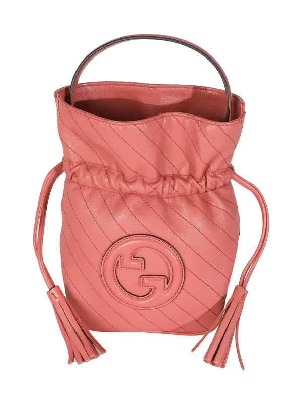 Gucci Calfskin Blondie Bucket Bag - Pink