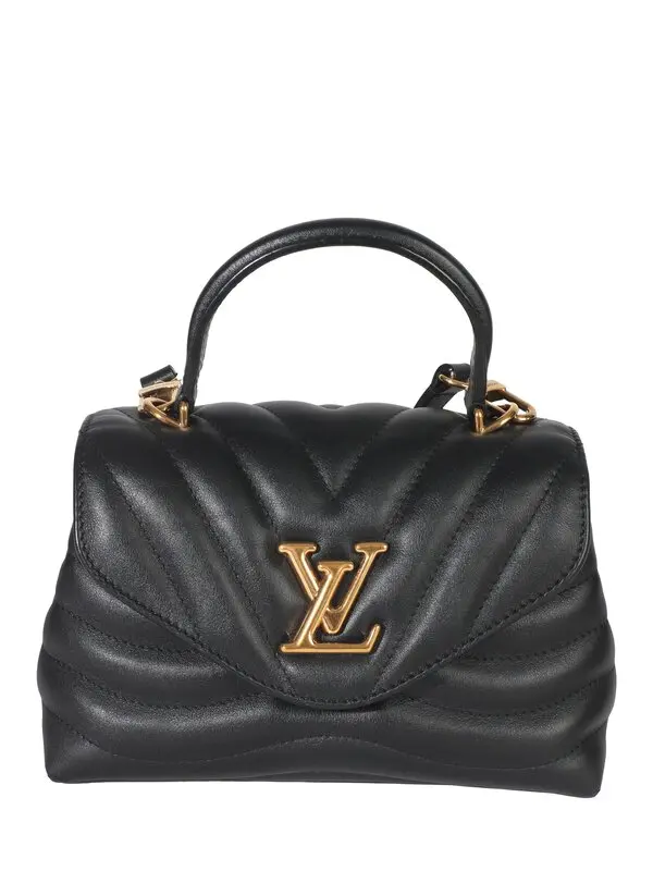 LOUIS VUITTON Calfskin New Wave Hold Me Top Handle Bag - Black
