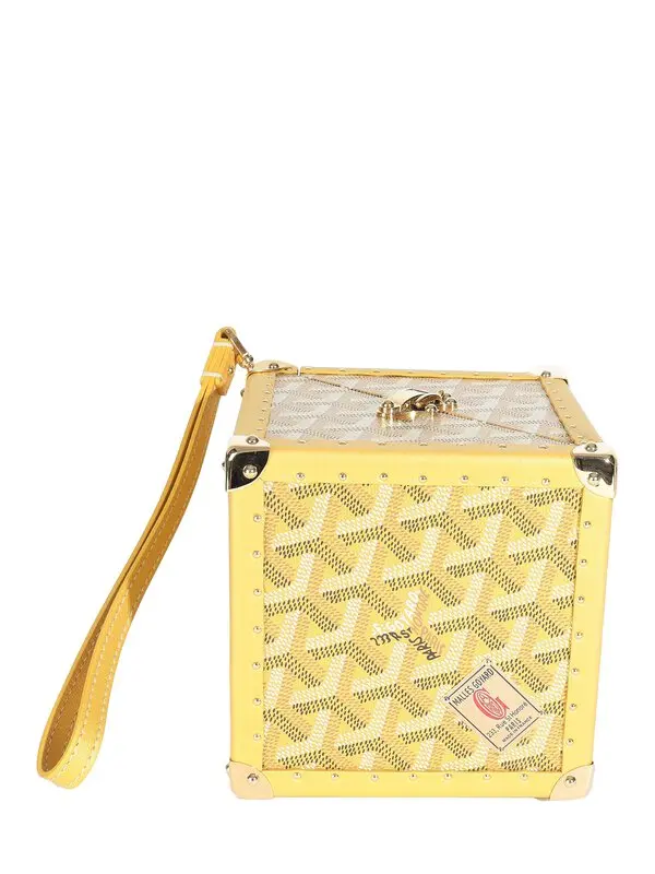 Goyard Ine Canvas De Trunk Bag - Gold