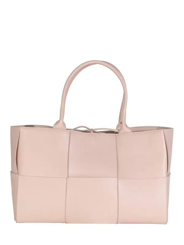 Bottega Veneta Nappa Intrecciato Arco Tote - Pink