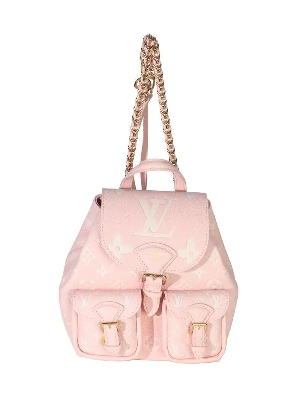 LOUIS VUITTON Monogram Empreinte Backup Backpack - Pink
