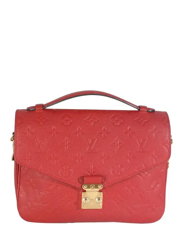 LOUIS VUITTON Monogram Empreinte Pochette Metis - Red