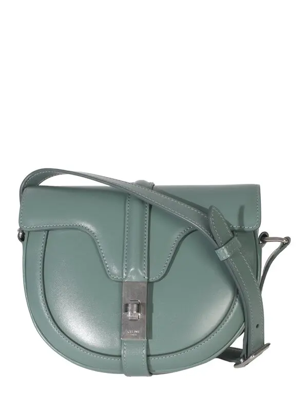 Celine Satinated Calfskin Besace 16 - Green