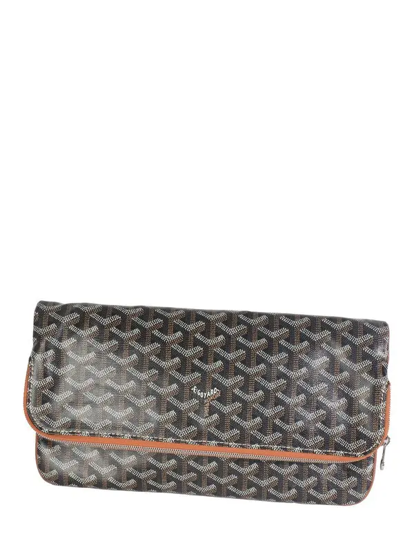 Goyard Gold Goyardine Canvas Saint Marie Soft Clutch - Black