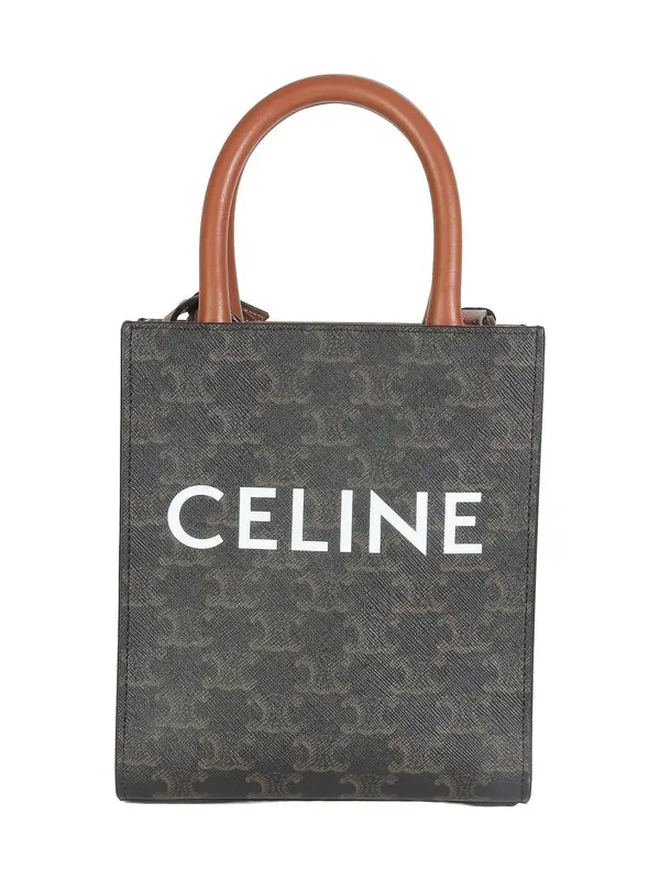 Celine Triomphe Canvas Vertical Cabas - Brown