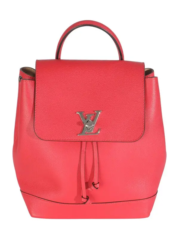 LOUIS VUITTON Rubis Calfskin Leather Lockme Backpack - Pink