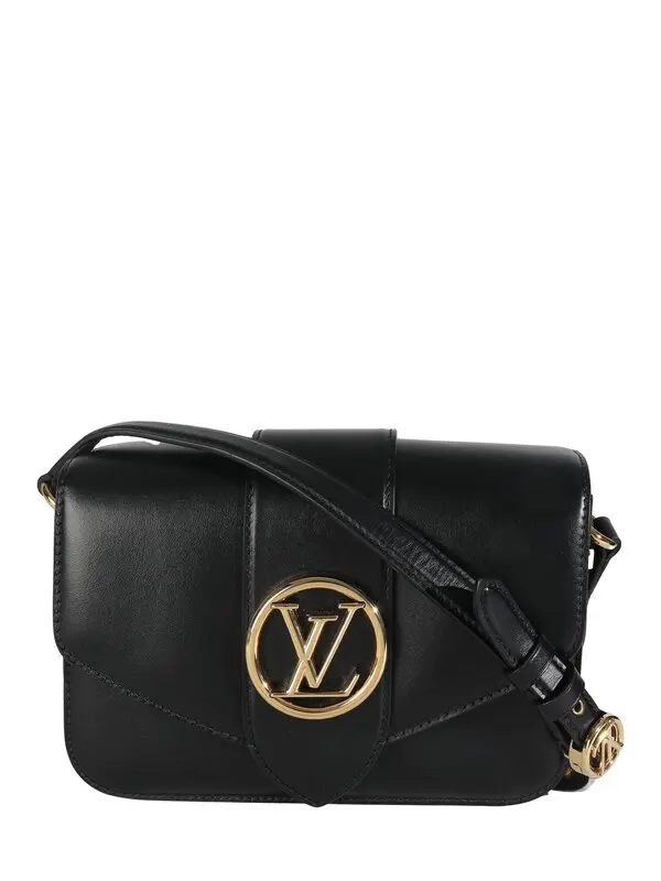 LOUIS VUITTON Smooth Calfskin Pont 9 - Black