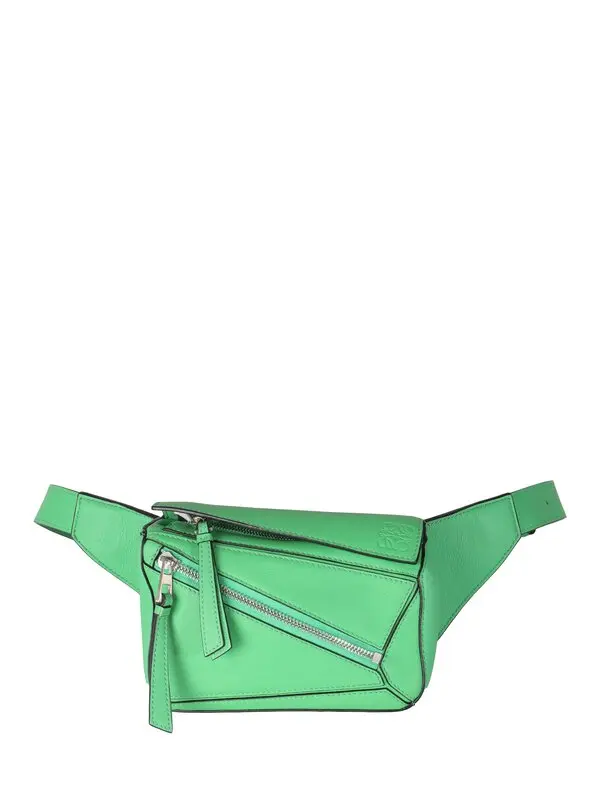 Loewe Calfskin Puzzle Belt Bag - Green