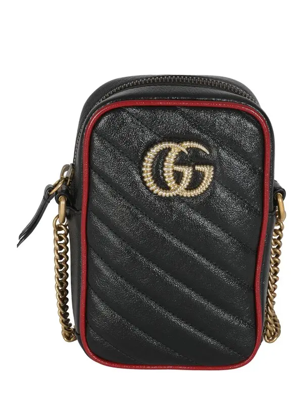 Gucci Gg Marmont Crossbody Bag - Black